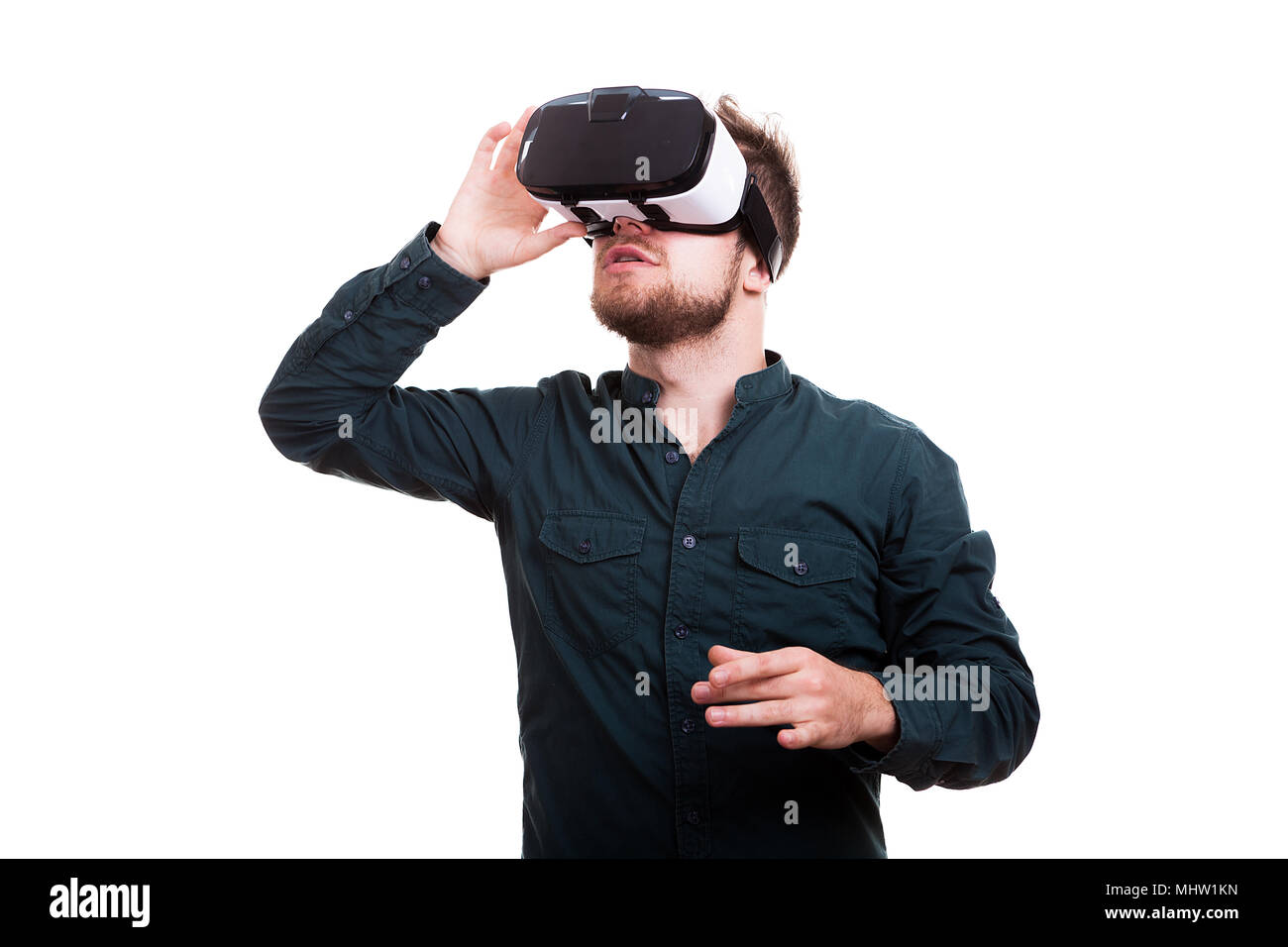 Looking through vr goggles hi-res stock photography and images - Alamy
