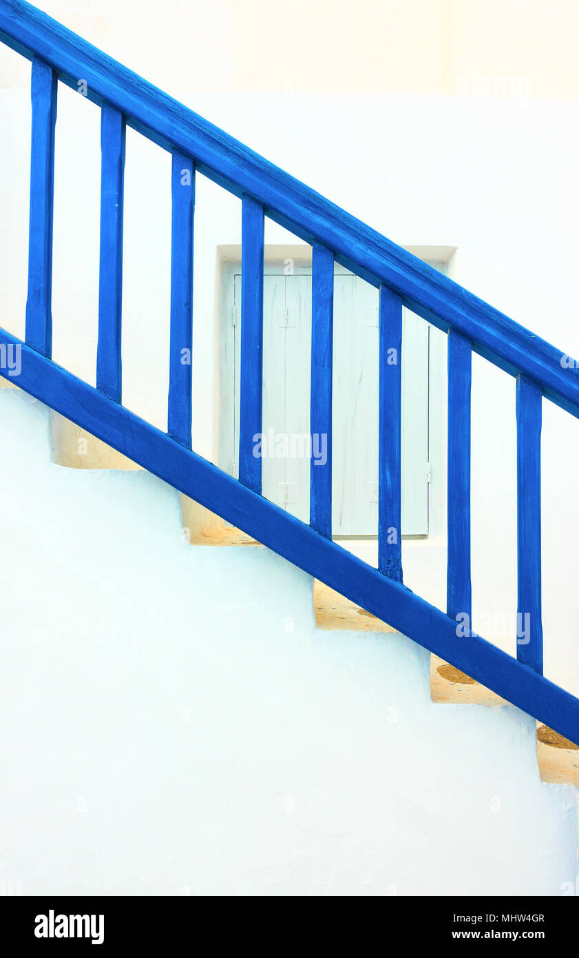 Traditional greek railing hi-res stock photography and images - Alamy