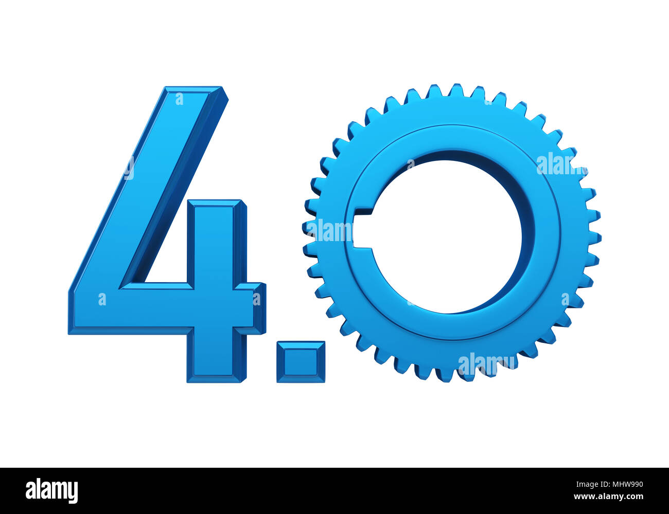 Industry 4.0 Sign Isolated Stock Photo - Alamy