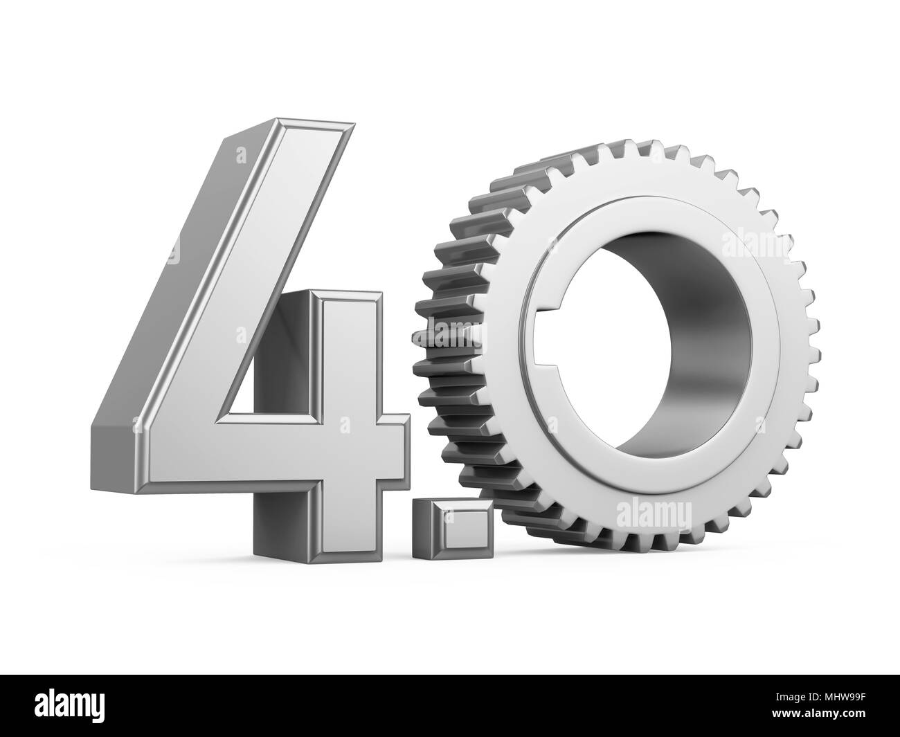 Industry 4.0 Sign Isolated Stock Photo - Alamy