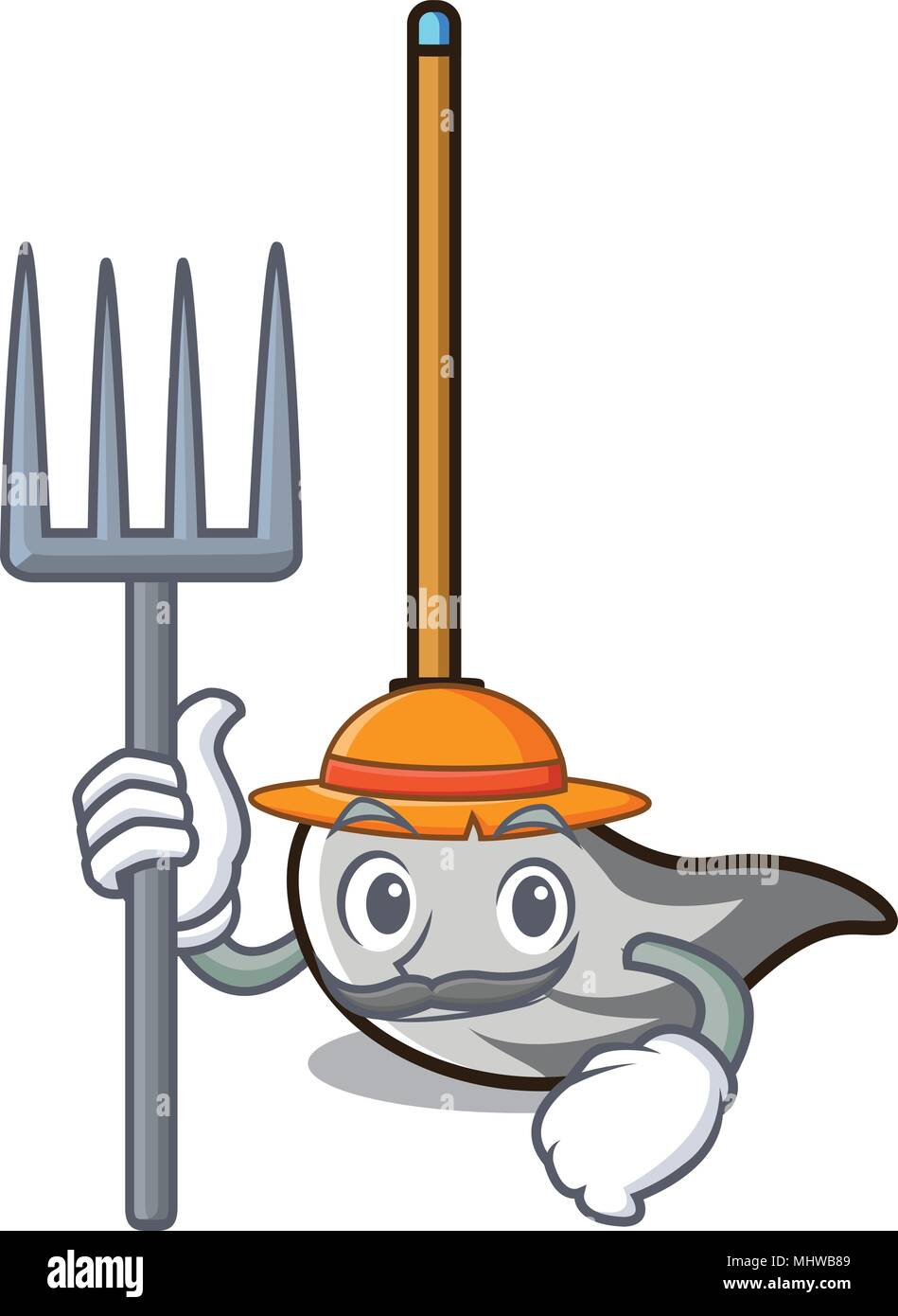 Farmer mop character cartoon style Stock Vector Image & Art - Alamy