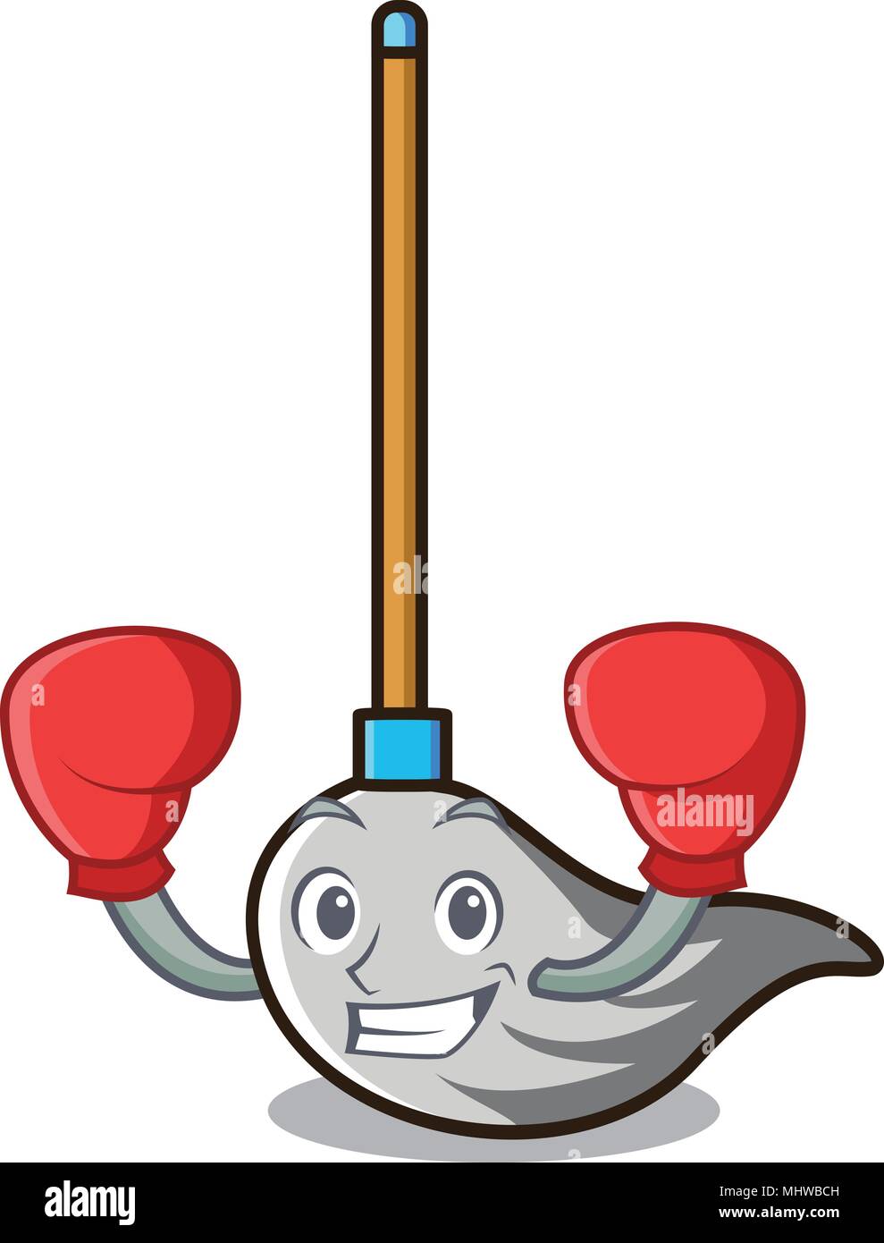 Boxing mop character cartoon style Stock Vector Image & Art - Alamy