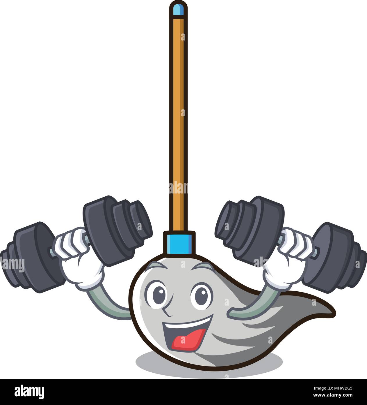 Fitness mop character cartoon style Stock Vector Image & Art - Alamy