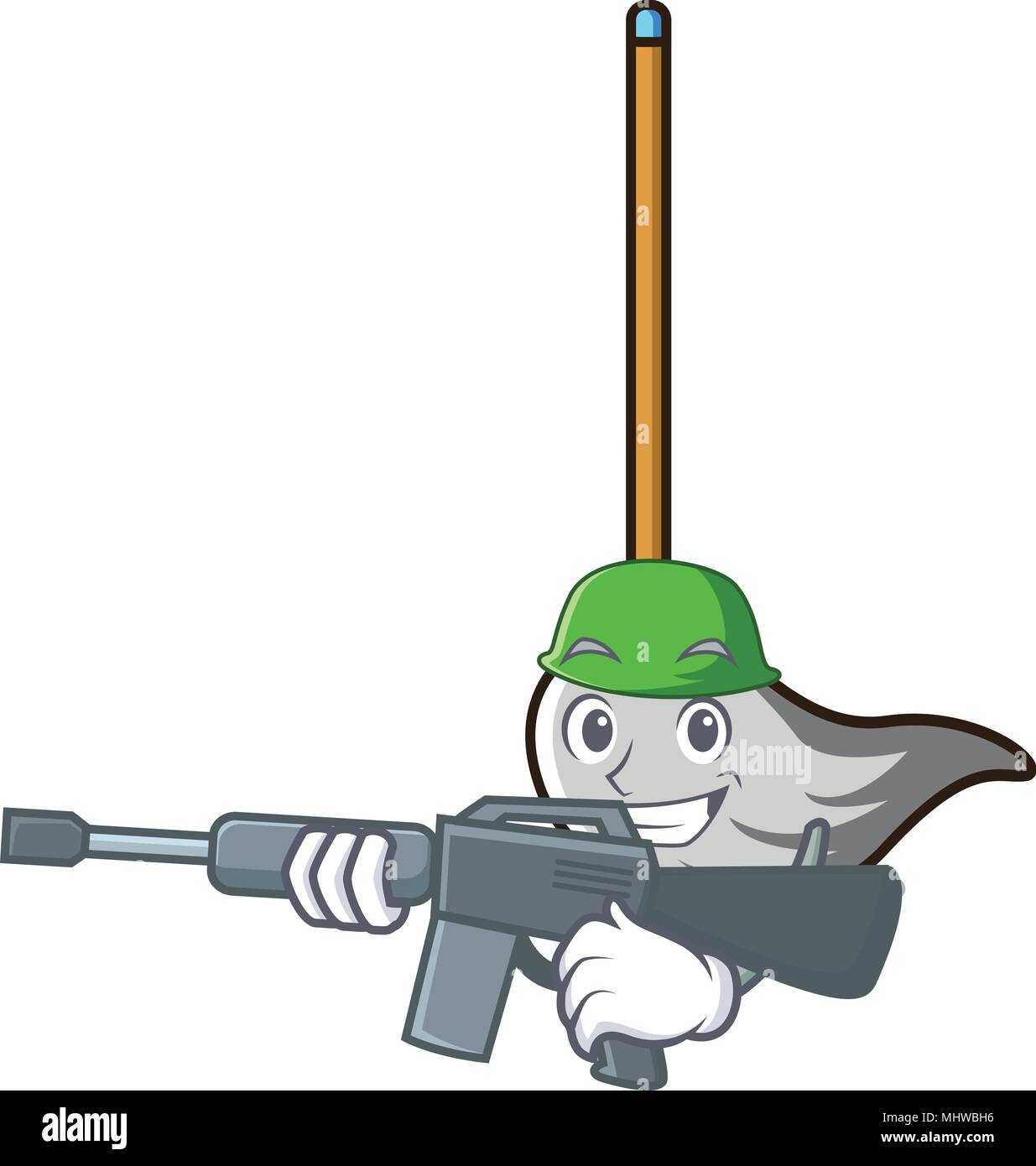 Army mop character cartoon style Stock Vector Image & Art - Alamy