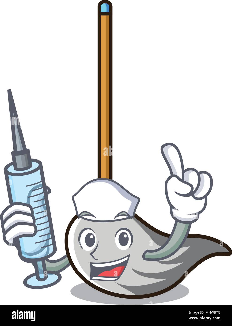 Nurse mop character cartoon style Stock Vector Image & Art - Alamy