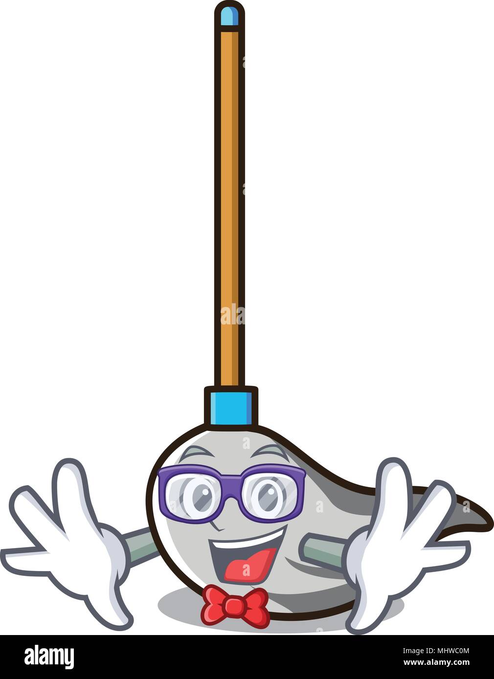 Geek mop character cartoon style Stock Vector Image & Art - Alamy