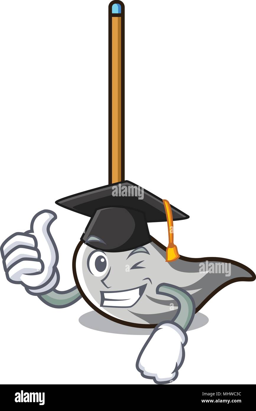 Graduation mop character cartoon style Stock Vector Image & Art - Alamy