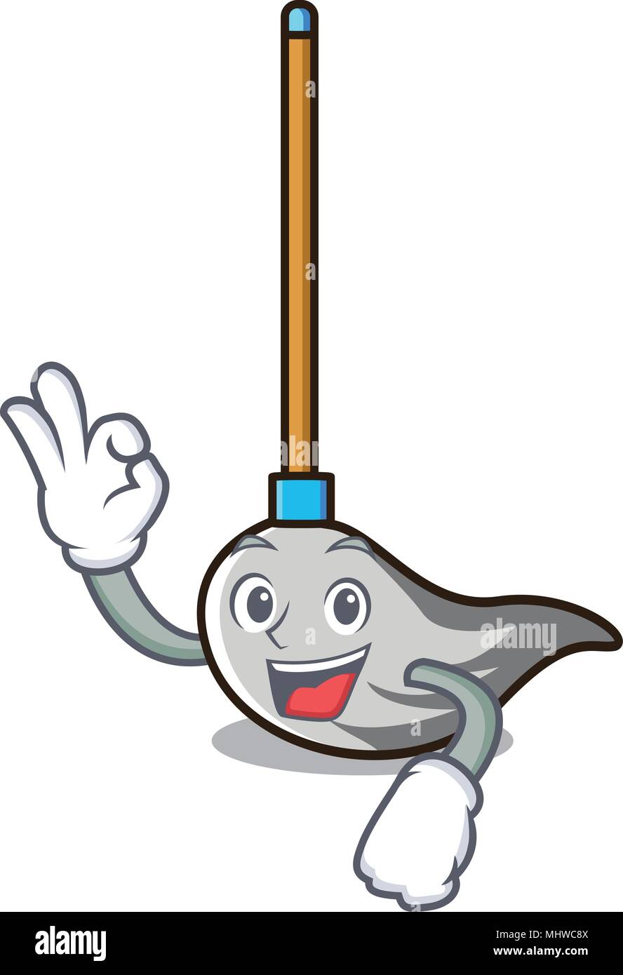 Okay mop character cartoon style Stock Vector Image & Art - Alamy
