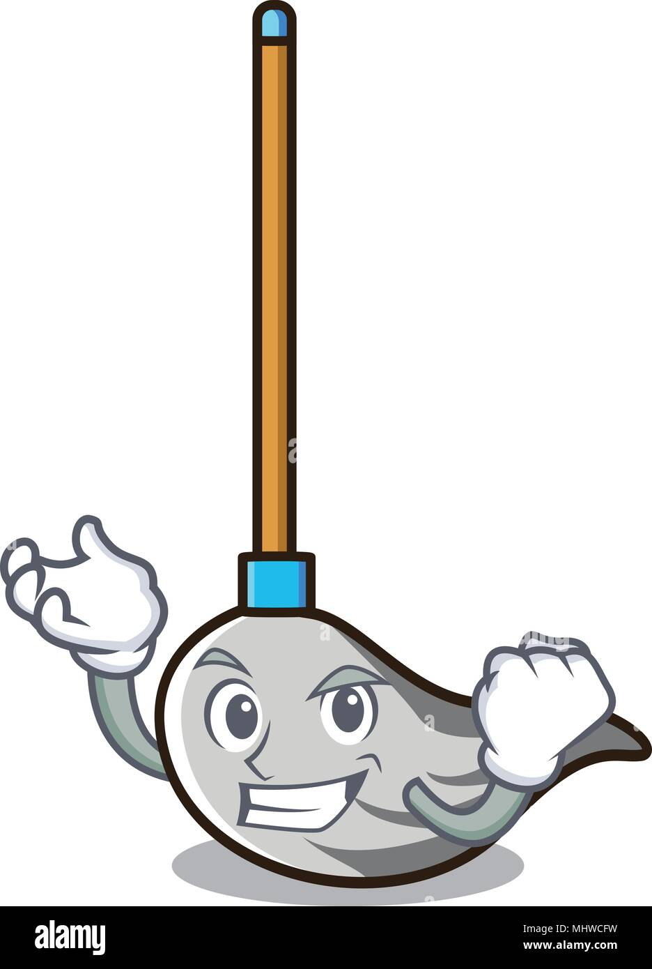 Successful mop character cartoon style Stock Vector Image & Art - Alamy