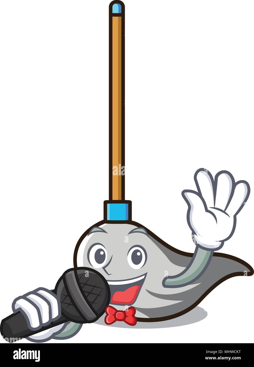 Mopping floor cafe Stock Vector Images - Alamy