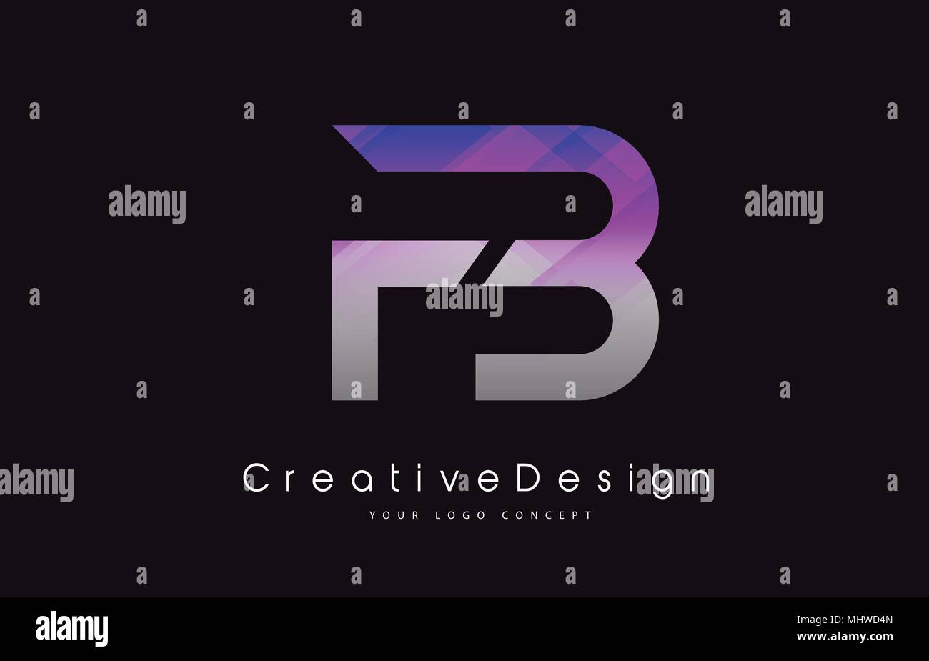 Fb letters Stock Vector Images - Alamy