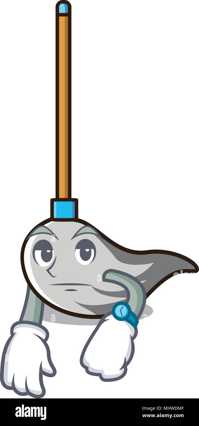 Waiting mop mascot cartoon style Stock Vector Image & Art - Alamy