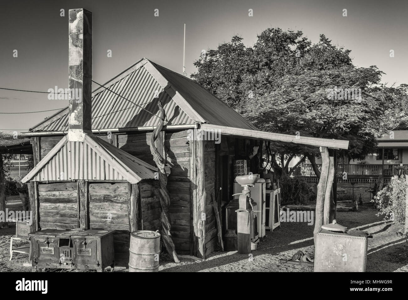 Old black white timber buildings hi-res stock photography and images ...