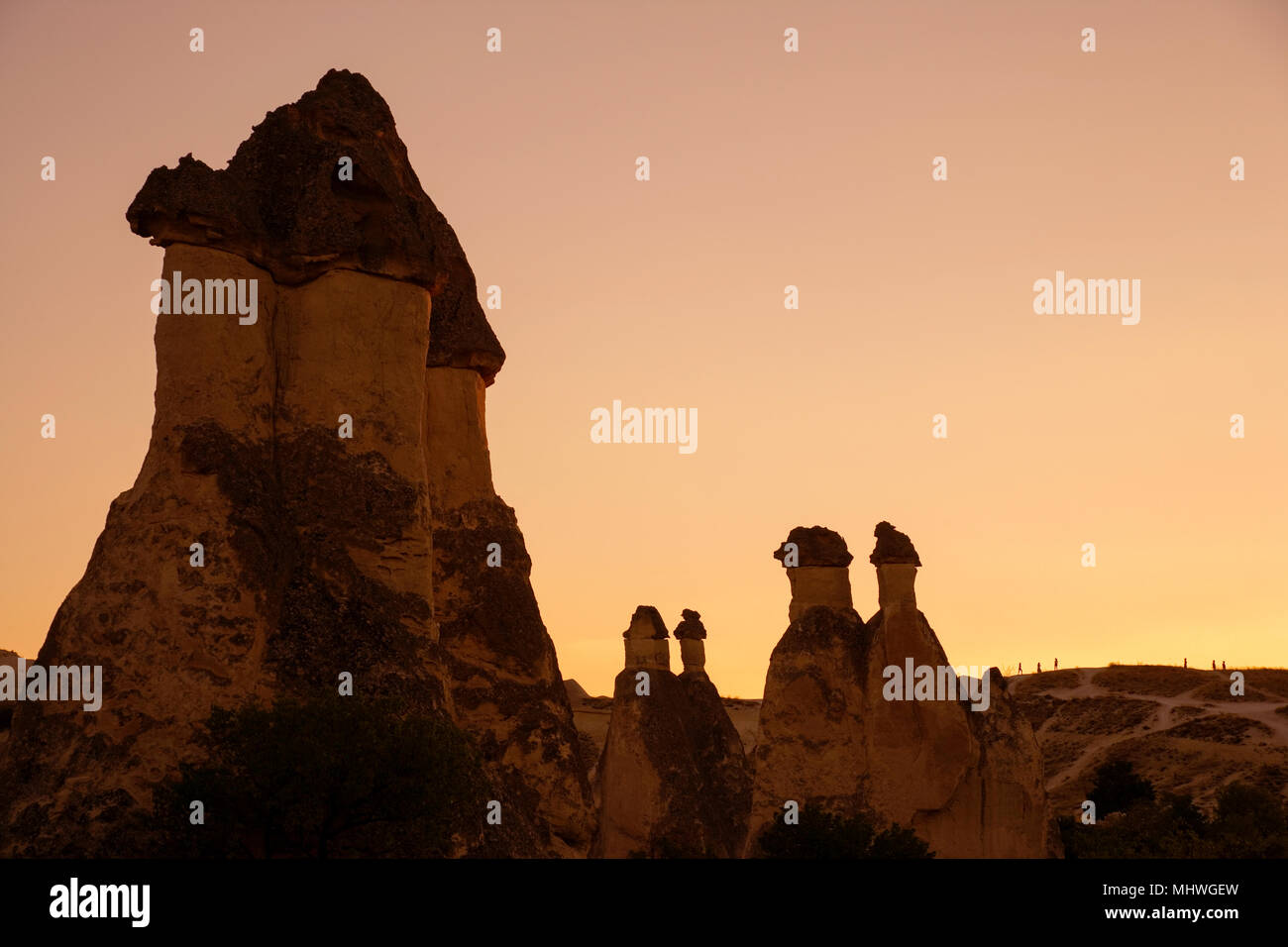 Cappadocia, Turkey; Pasabag fairy chimneys, Zelve valley Stock Photo ...