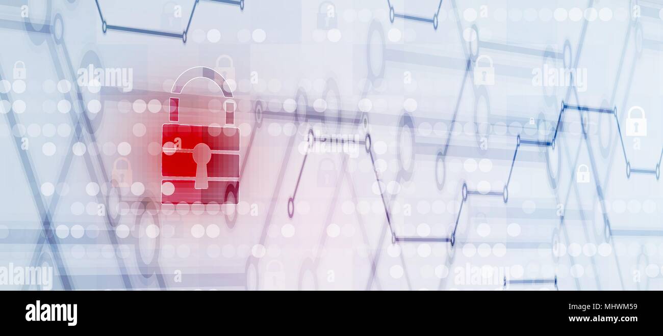 Technology security concept. Modern safety digital background ...