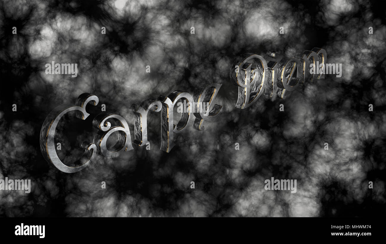 Carpe diem - latin phrase that means Capture the moment on black ...