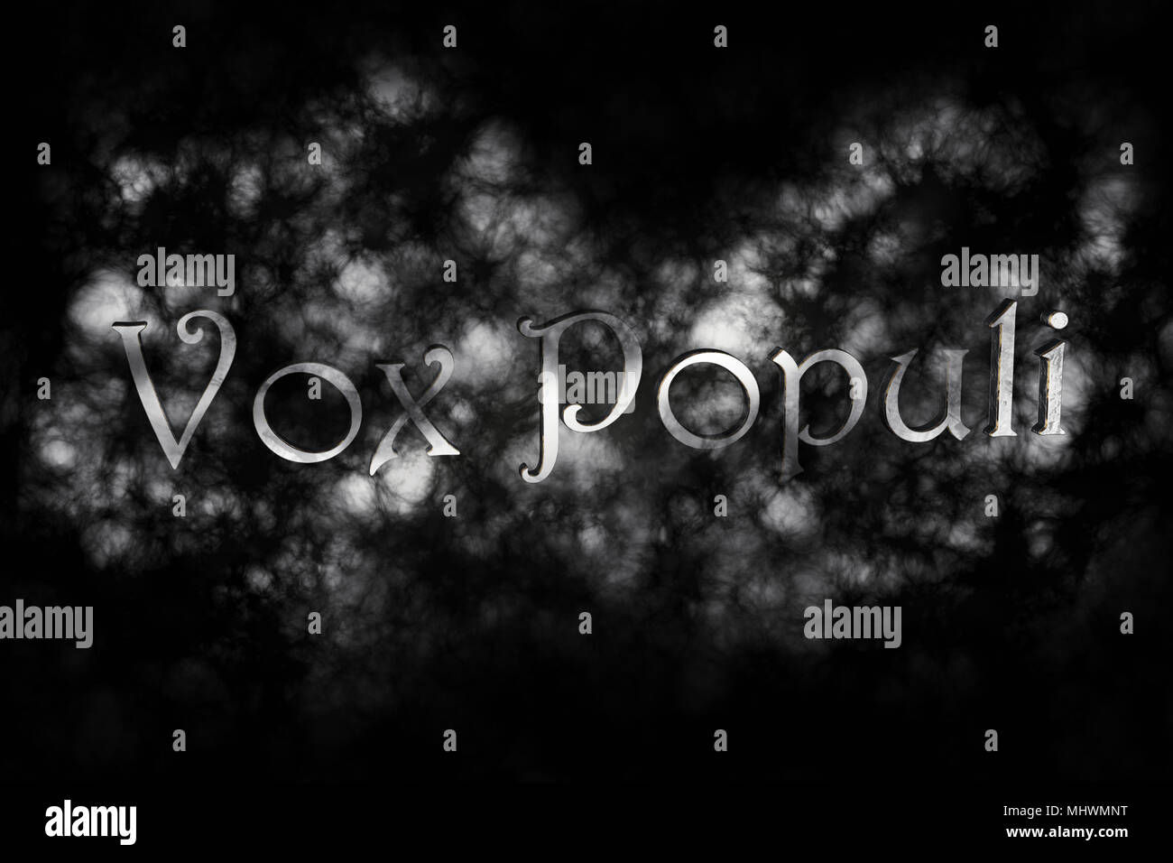Vox Populi Latin Phrase That Means The Voice Of The People On Black ...