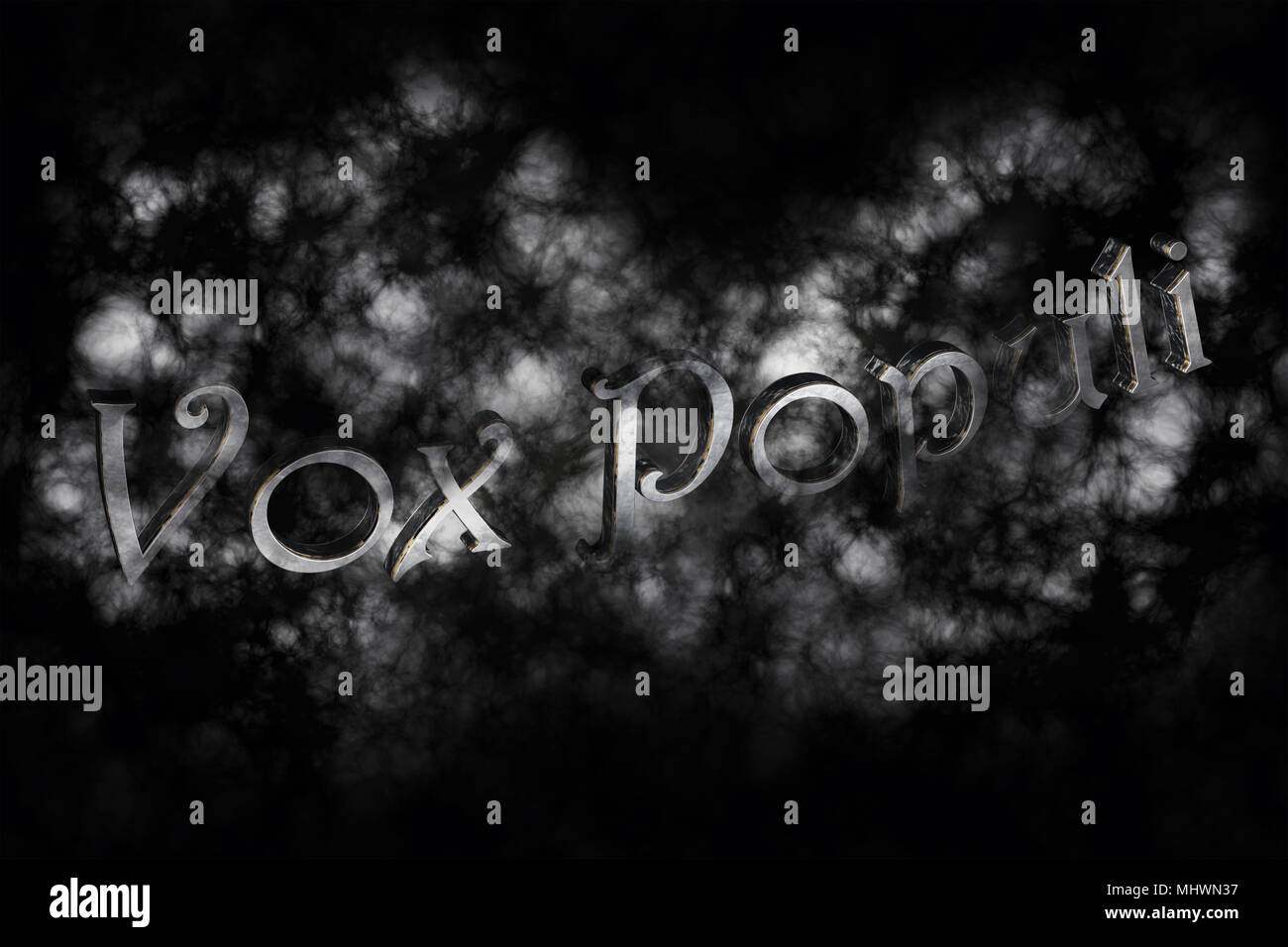 Vox Populi Latin Phrase That Means The Voice Of The People On Black ...