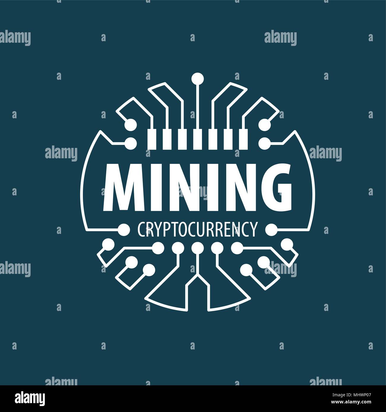 Digital currency mining Stock Vector Image & Art - Alamy