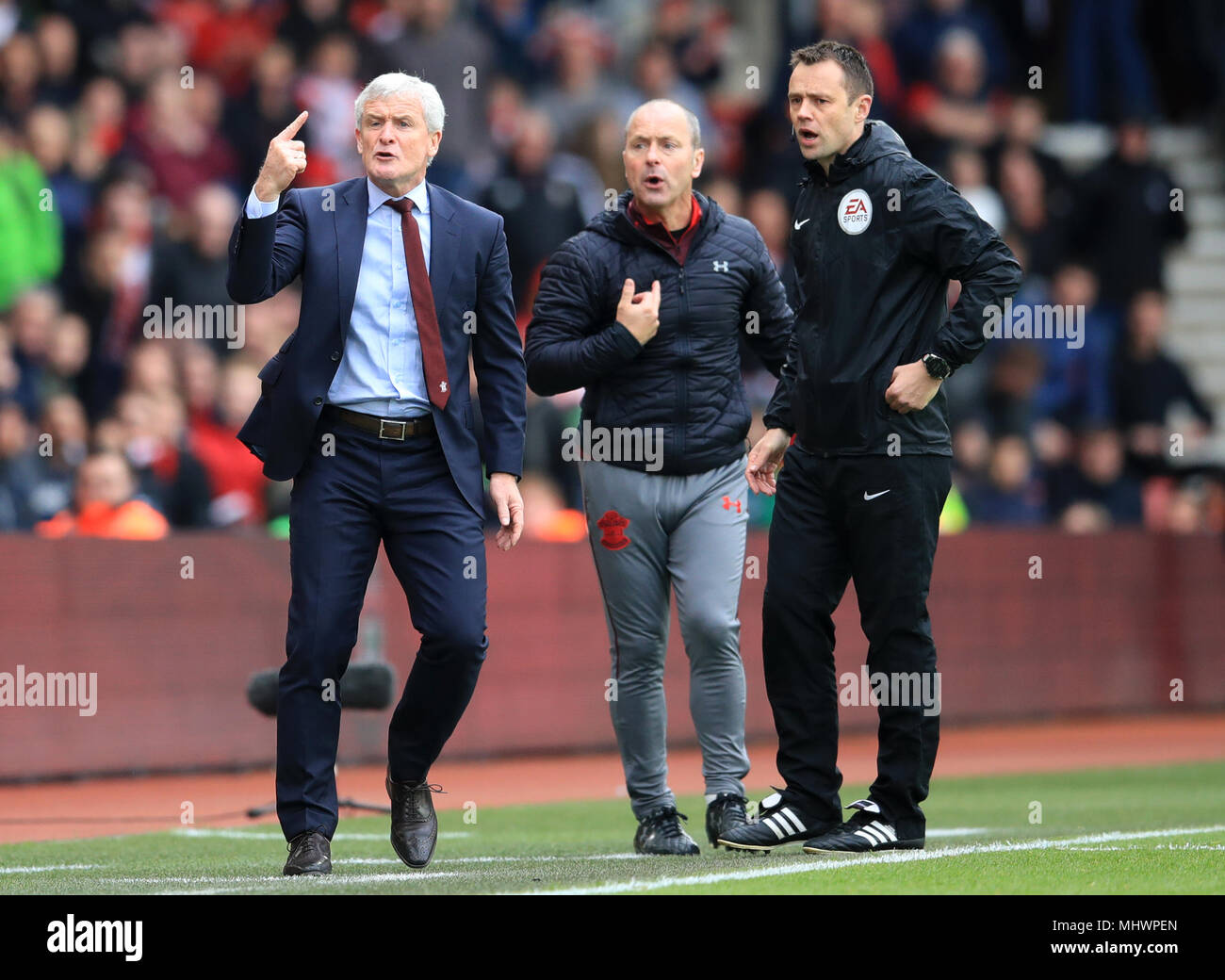 Southampton manager Mark Hughes Stock Photo - Alamy