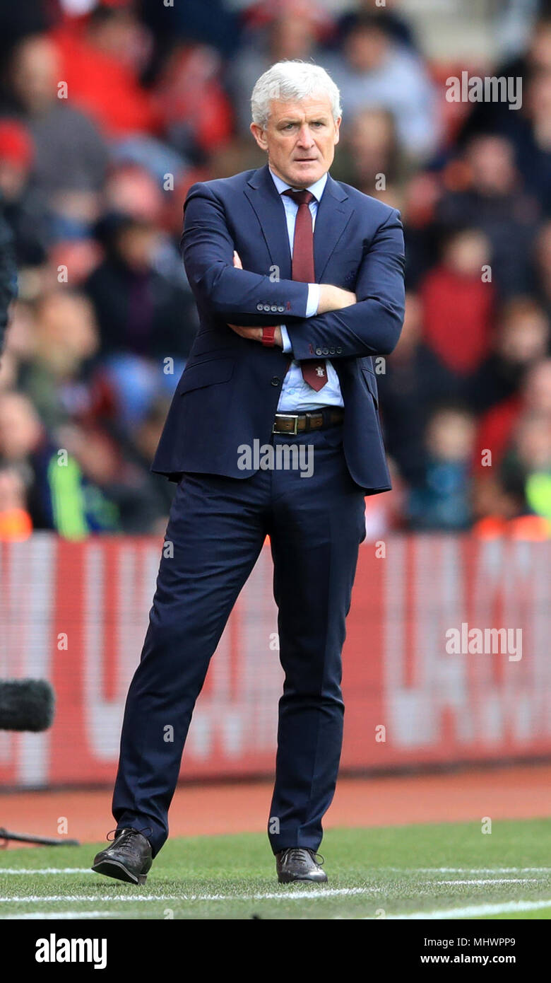 Southampton manager Mark Hughes Stock Photo - Alamy
