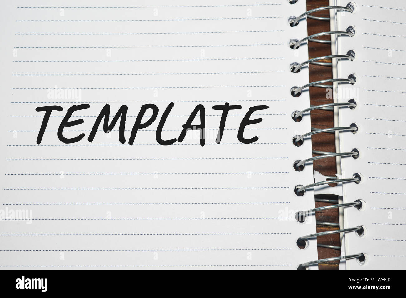 template word written on white paper Stock Photo - Alamy