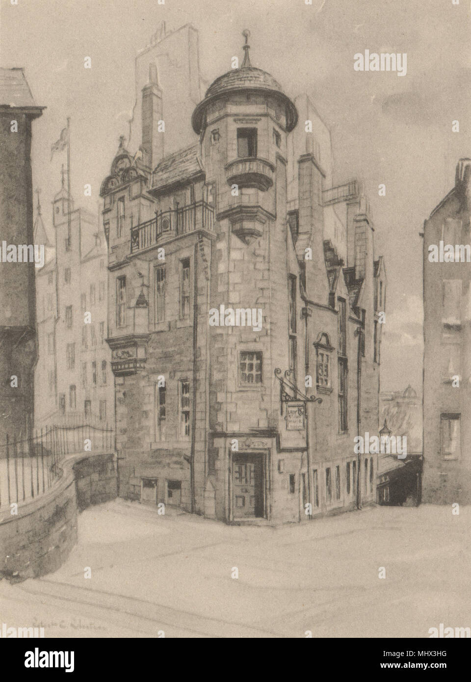 EDINBURGH. Lady Stair's house. Scotland. By Robert C. Robertson ...