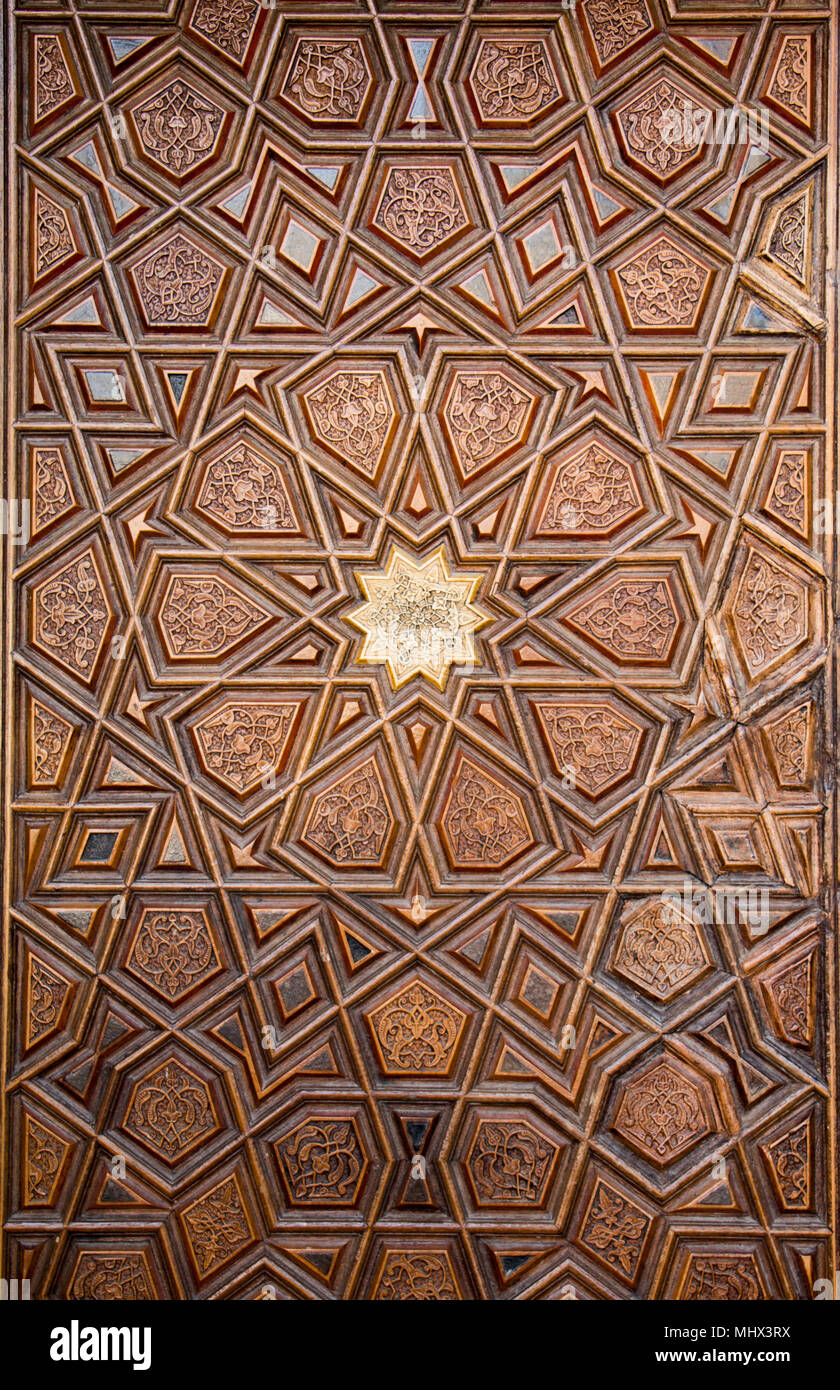 Ottoman Turkish art with geometric patterns on surfaces Stock Photo - Alamy