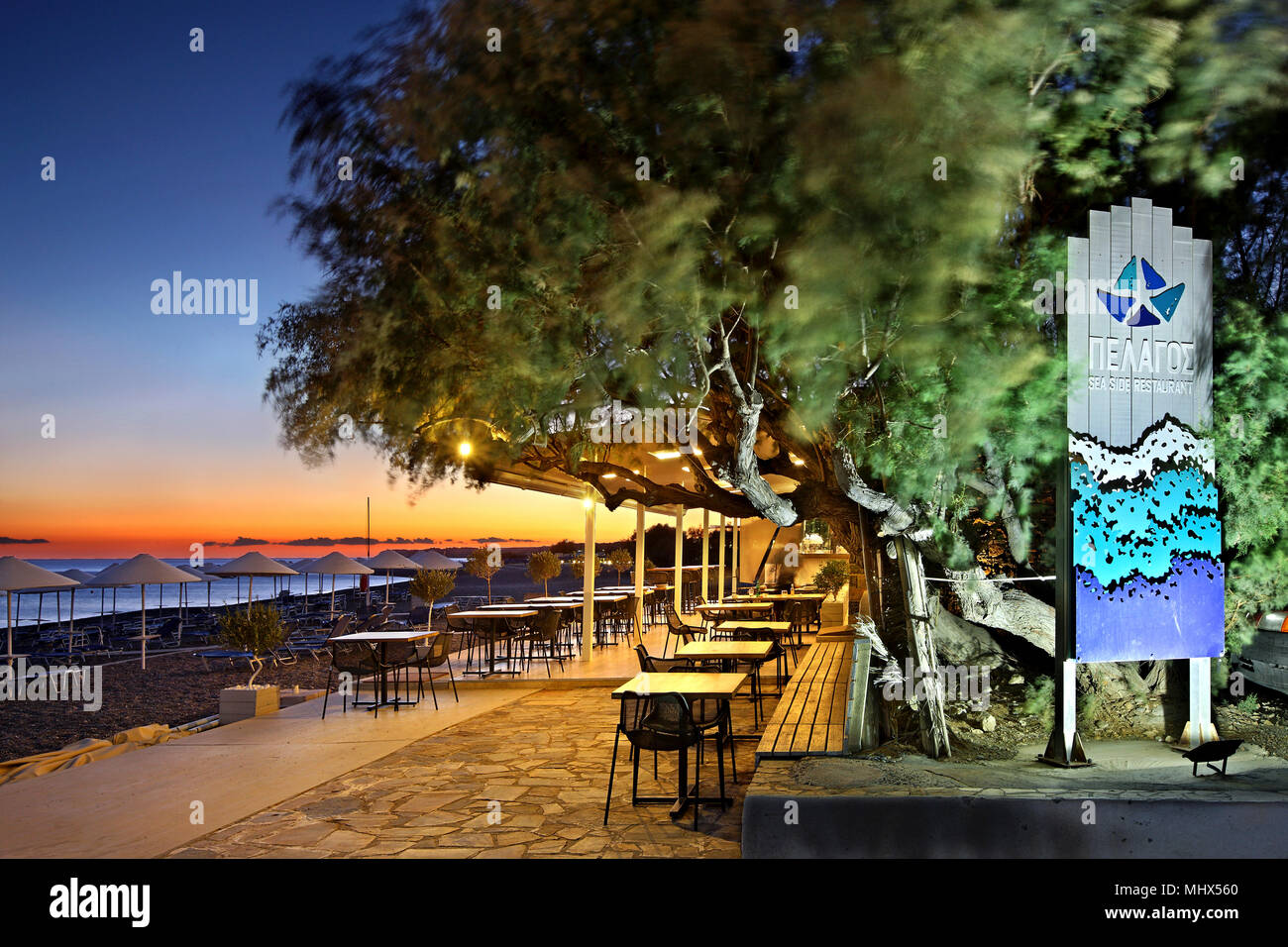 Sunset tavern crete hi-res stock photography and images - Alamy