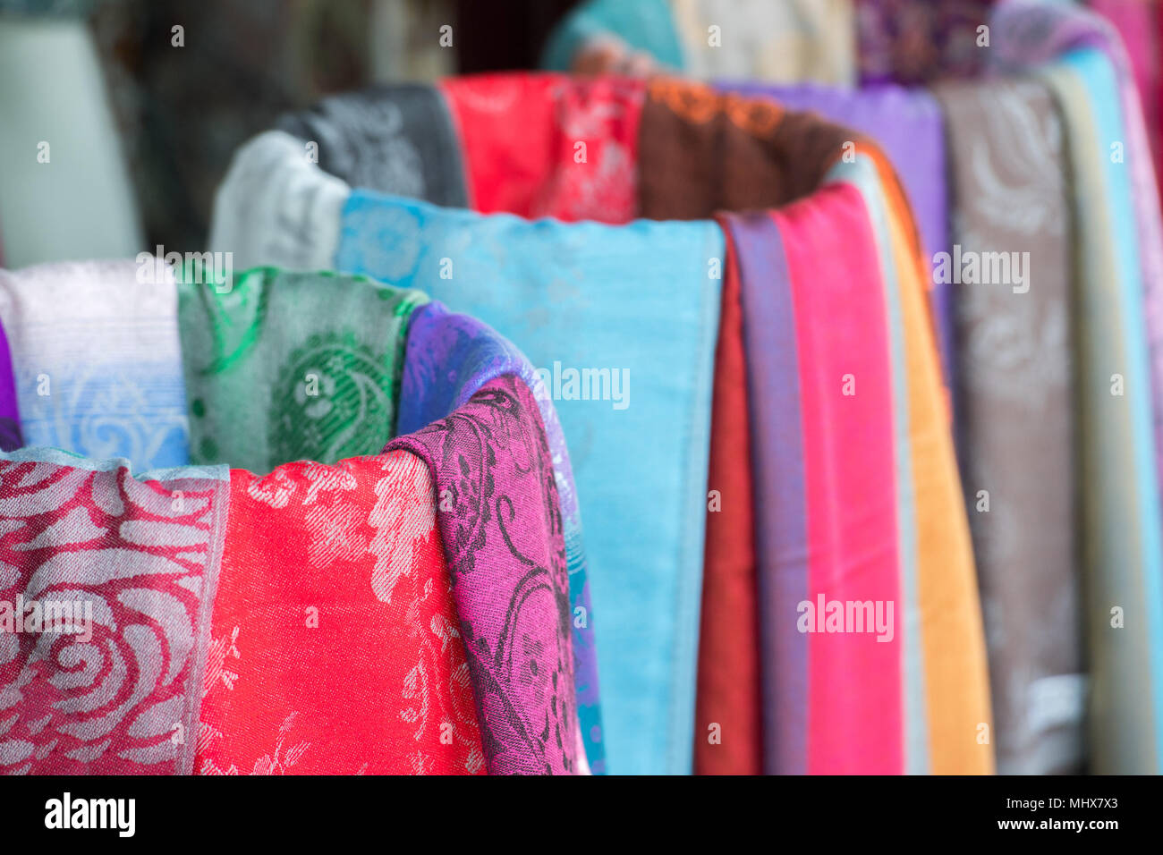 Batik indonesian silk cotton fabric tissue for sale on display at the ...