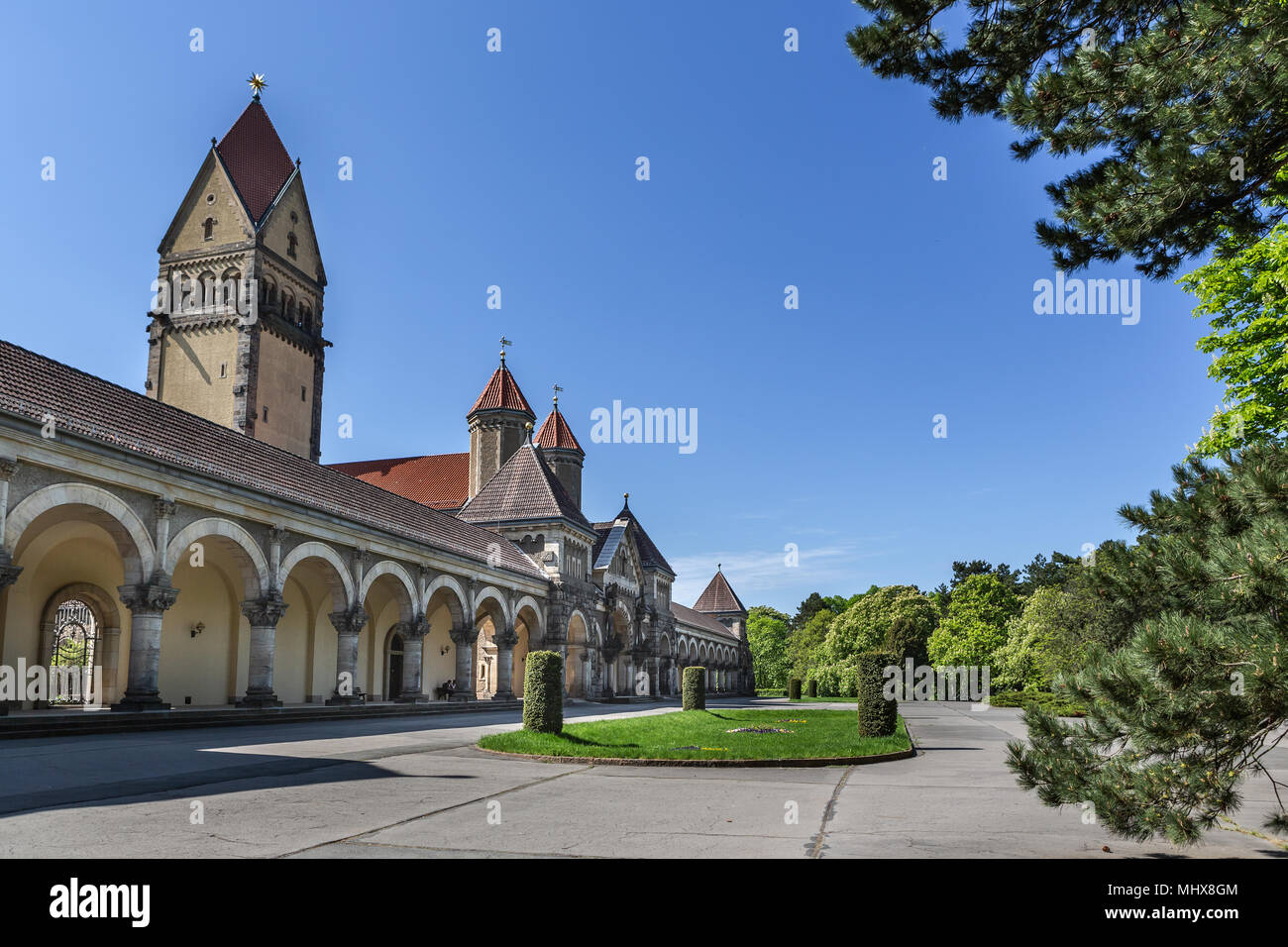 The chapel buildings of The South Cemetery, original name Suedfriedhof ...