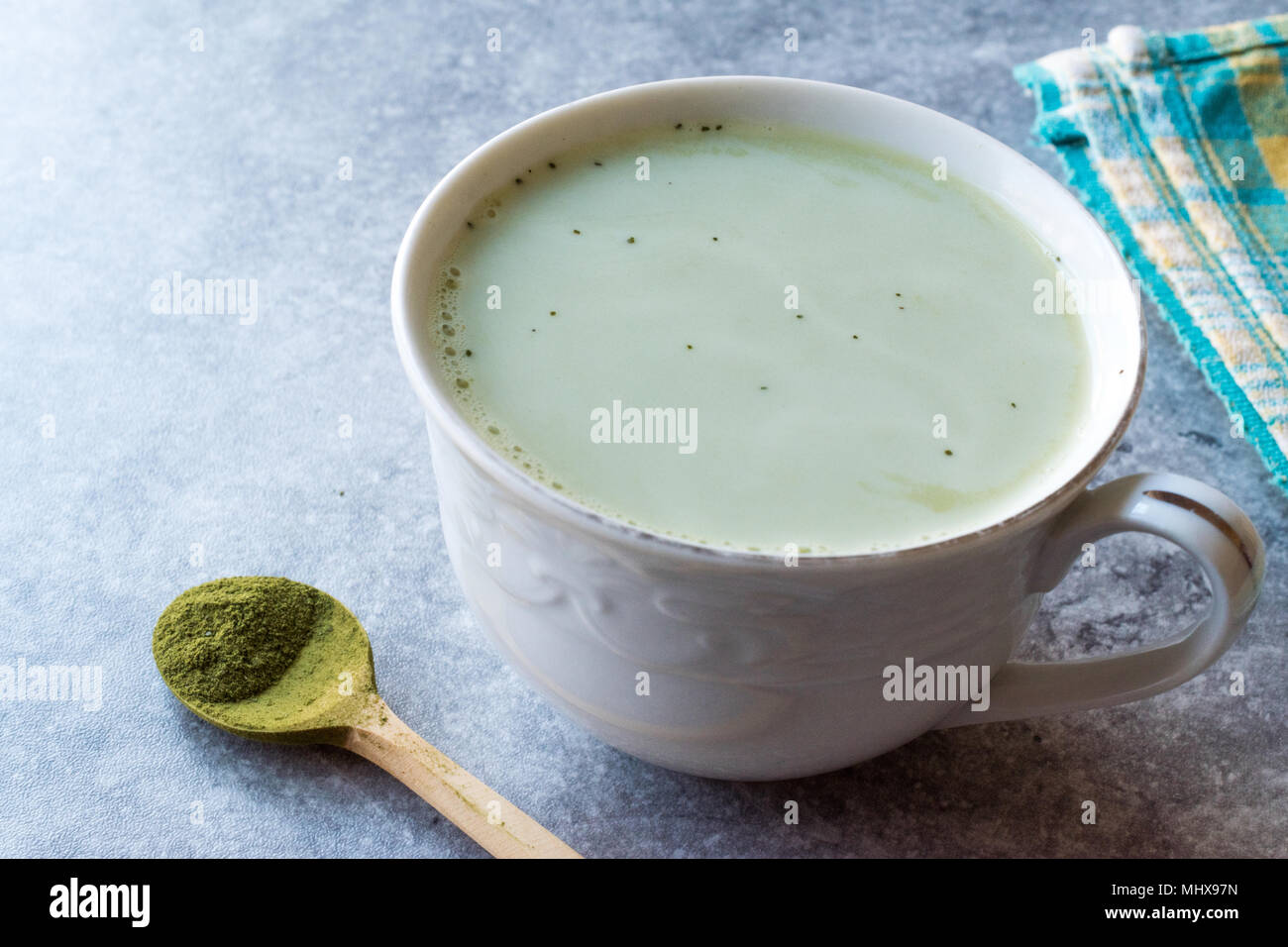 Hot milk green tea hi-res stock photography and images - Alamy