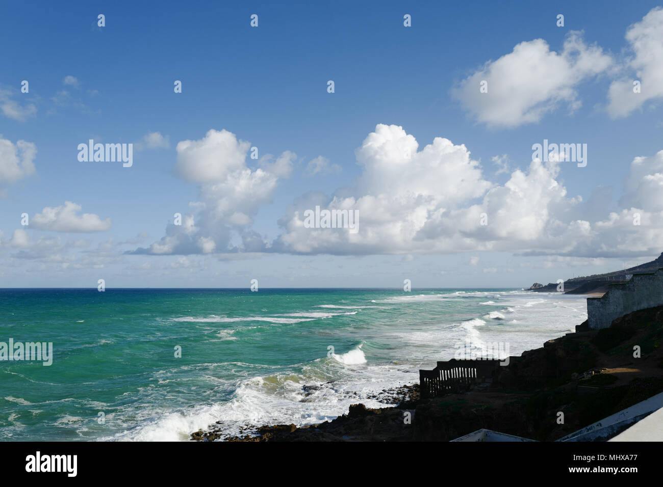 Caves of Hercules Landscape Stock Photo - Alamy