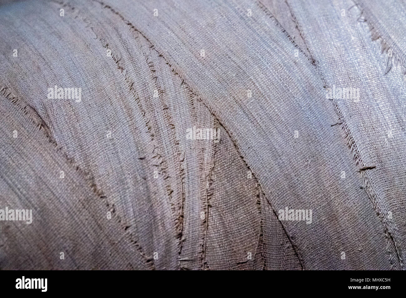 Egyptian mummy close up detail of bandages Stock Photo - Alamy