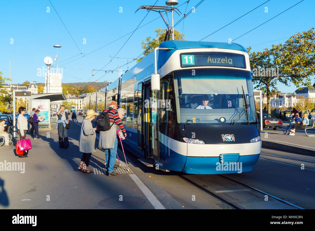 Trams zurich switzerland hi-res stock photography and images - Alamy