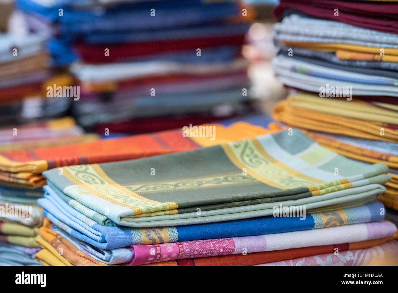 Various different colors silk fabric cloth Stock Photo - Alamy