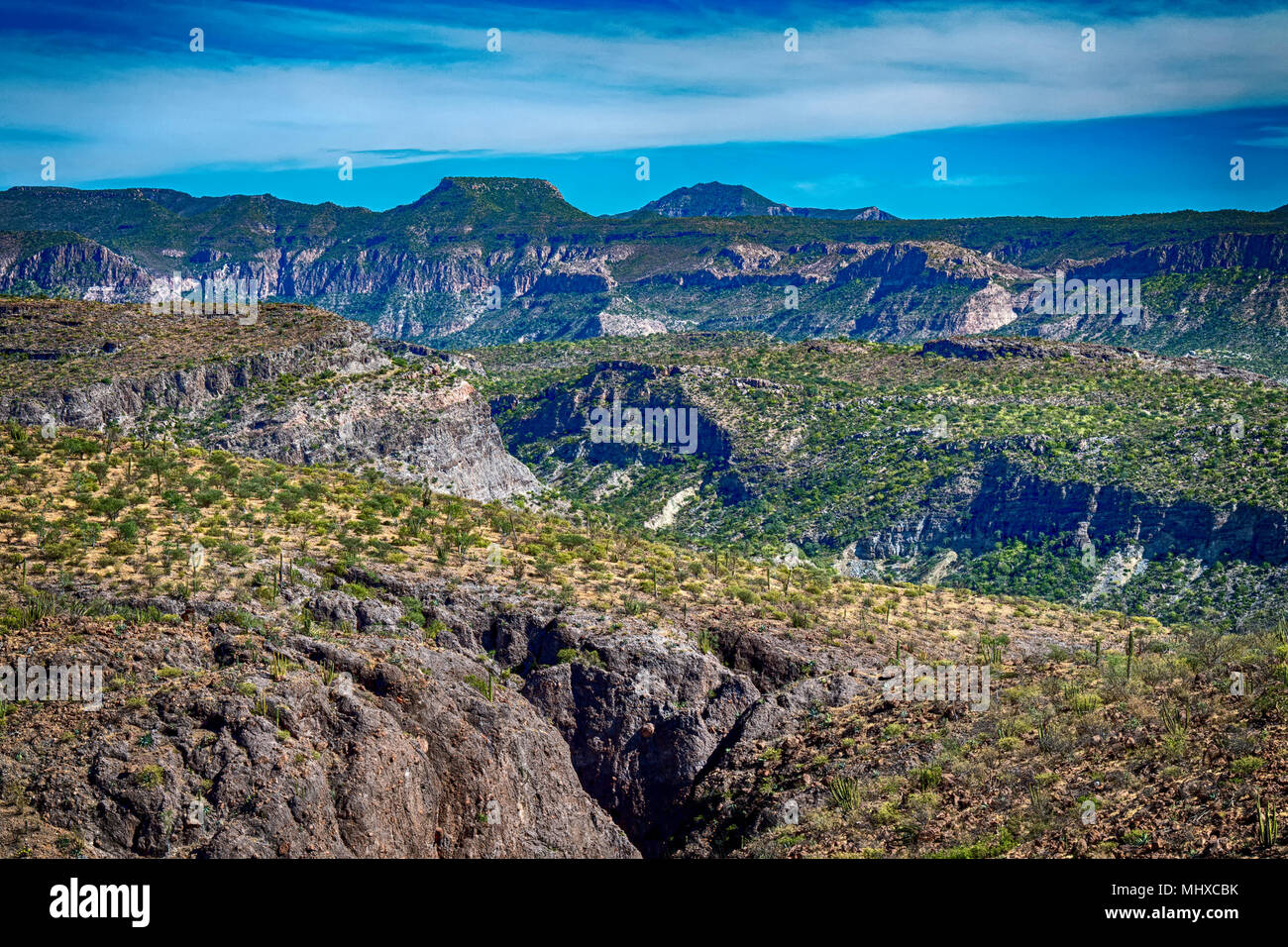 upland mountains in Mexico baja california landscape beautiful colors ...
