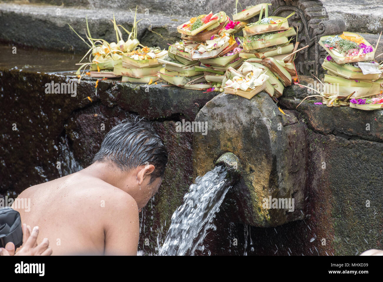 PURA TIRTA EMPUL, BALI, INDONESIA - AUGUST 17, 2016 - This temple is a ...