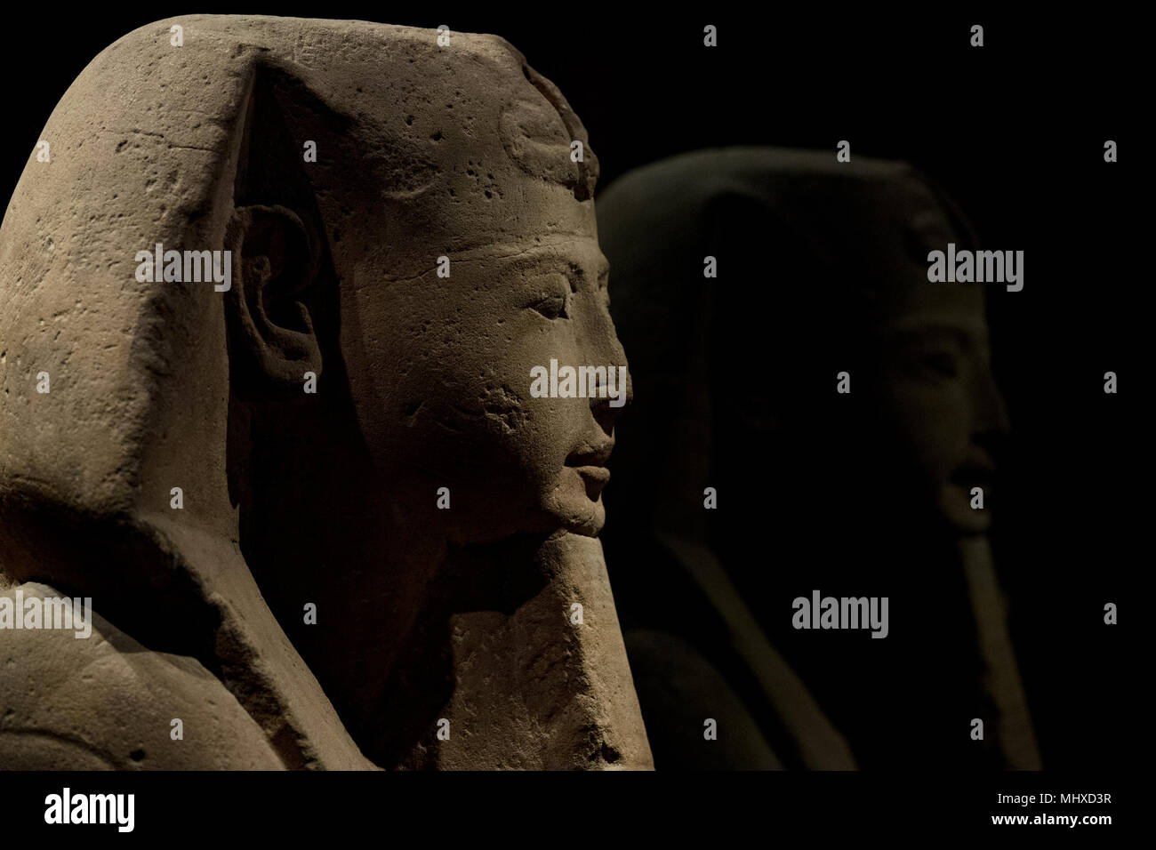 Sphinx ancient egyptian statue isolated on black Stock Photo - Alamy