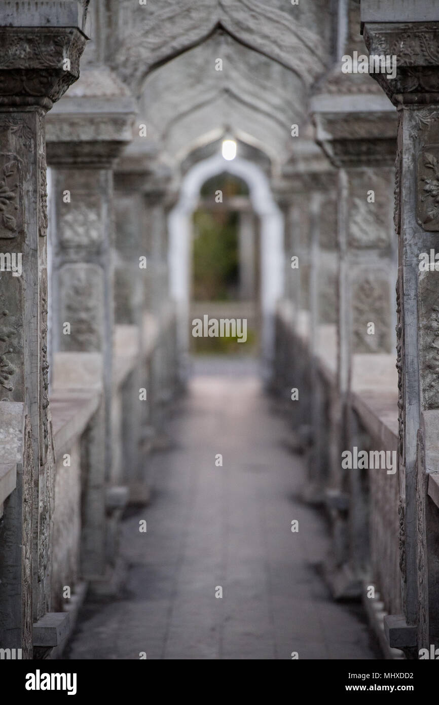 Ujung Palace emperor building in Bali Indonesia huge view landscape ...