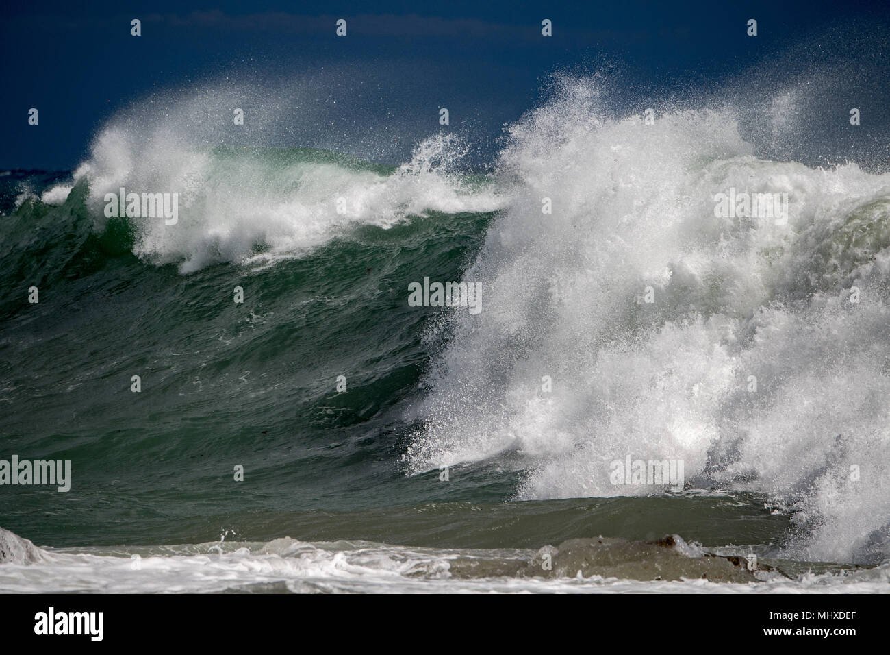 Big waves of Sea Storm and tempest on the coast Stock Photo - Alamy