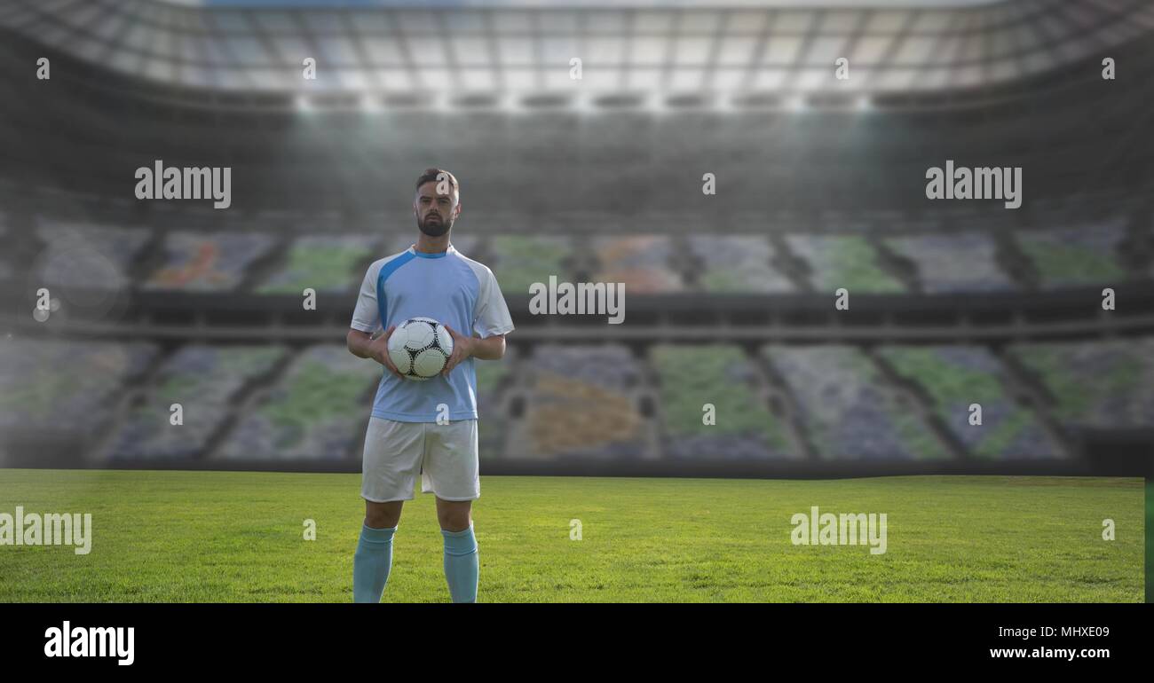 Soccer football ball stadium 3d hi-res stock photography and images - Alamy