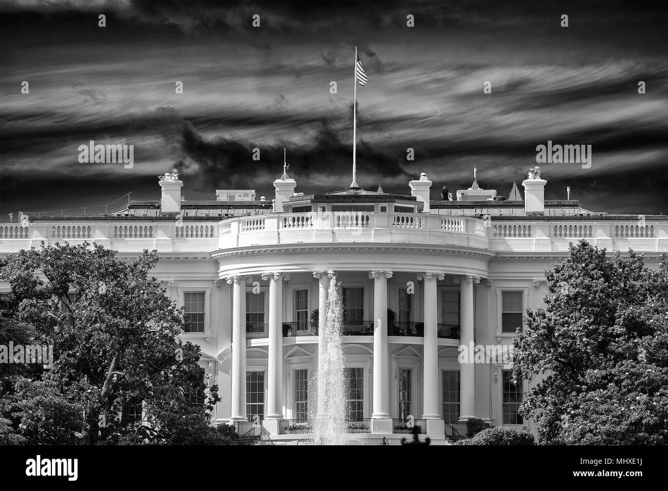 White House Black And White