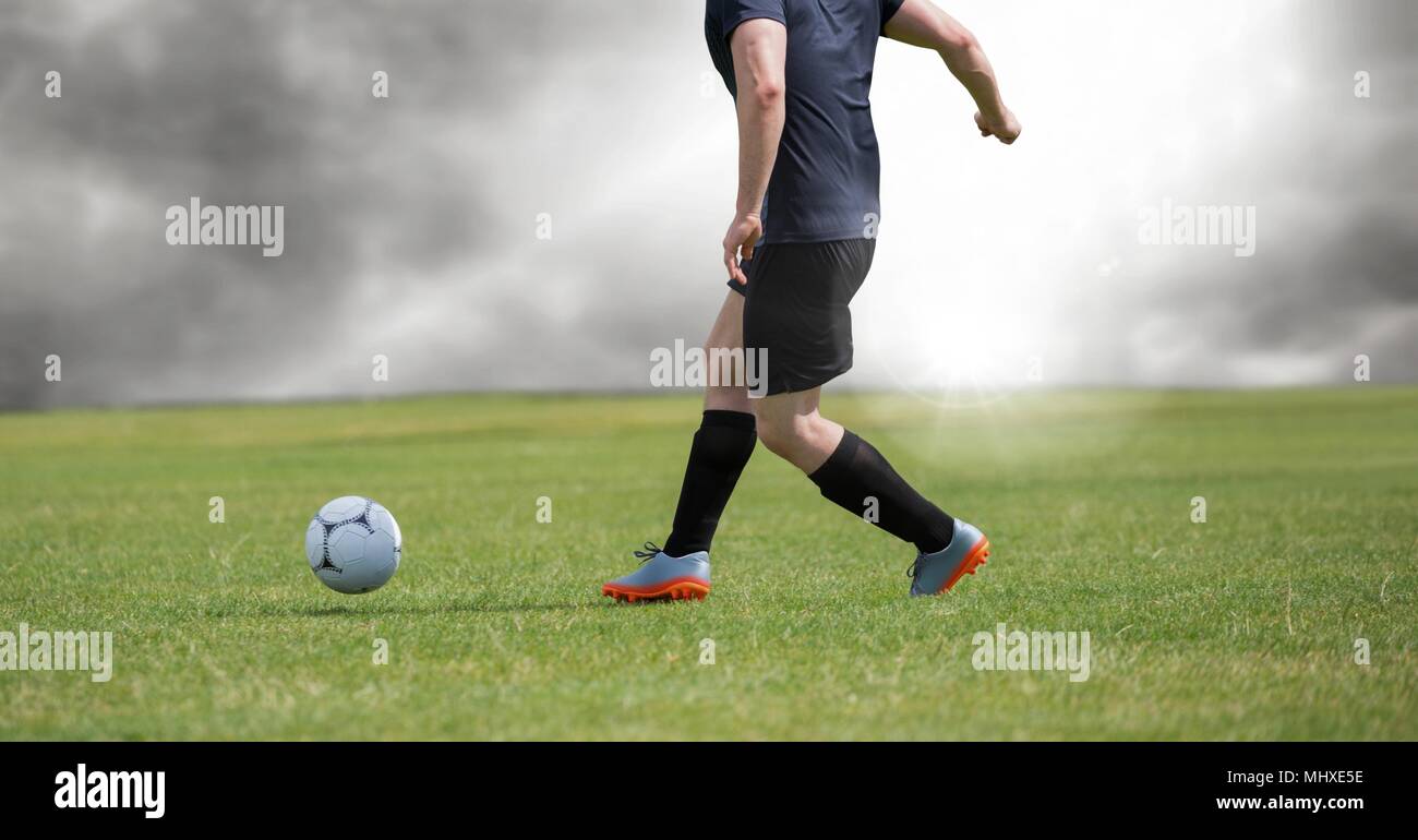 Kicking Football High Resolution Stock Photography and Images - Alamy