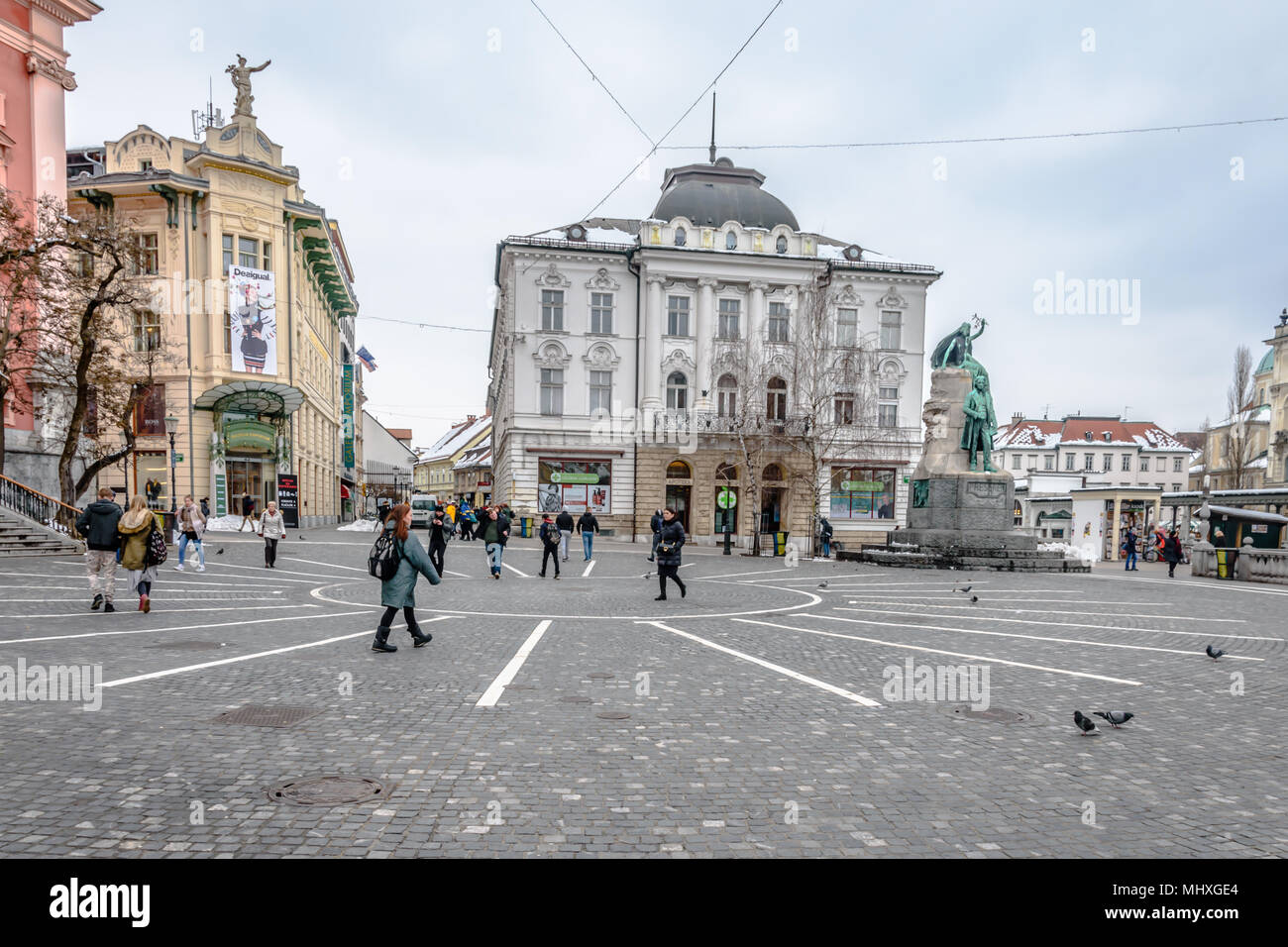 Presernov statue hi-res stock photography and images - Alamy