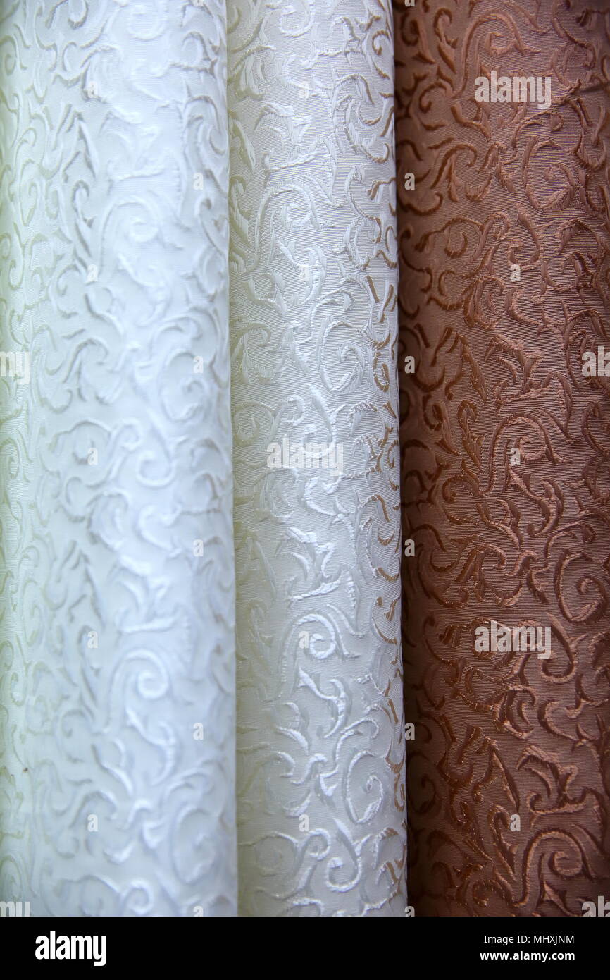 Colorful fabric is used to design out all kinds of clothes for women ...