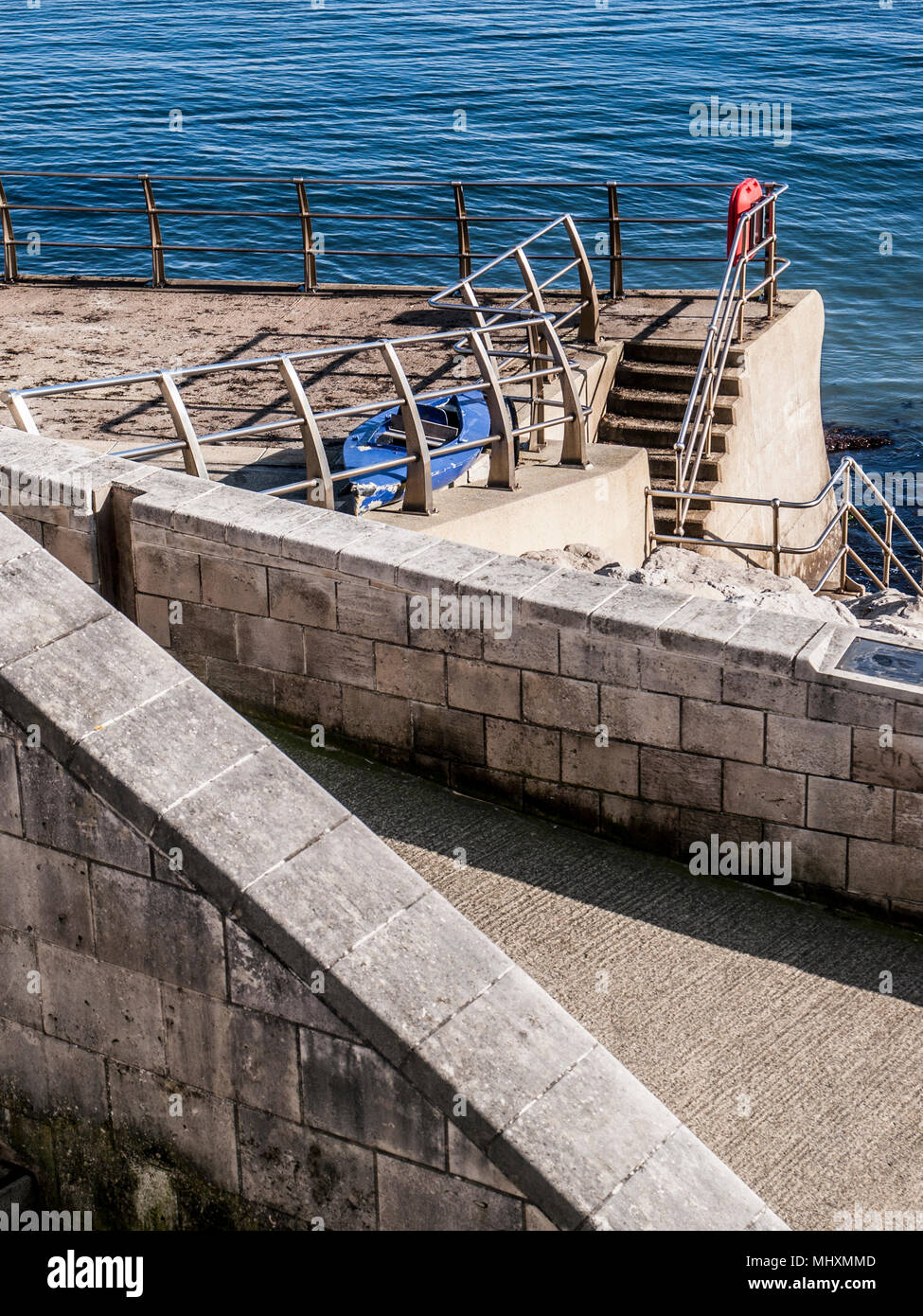 A pathway by the sea at The Nothe Gardens in Weymouth Stock Photo - Alamy