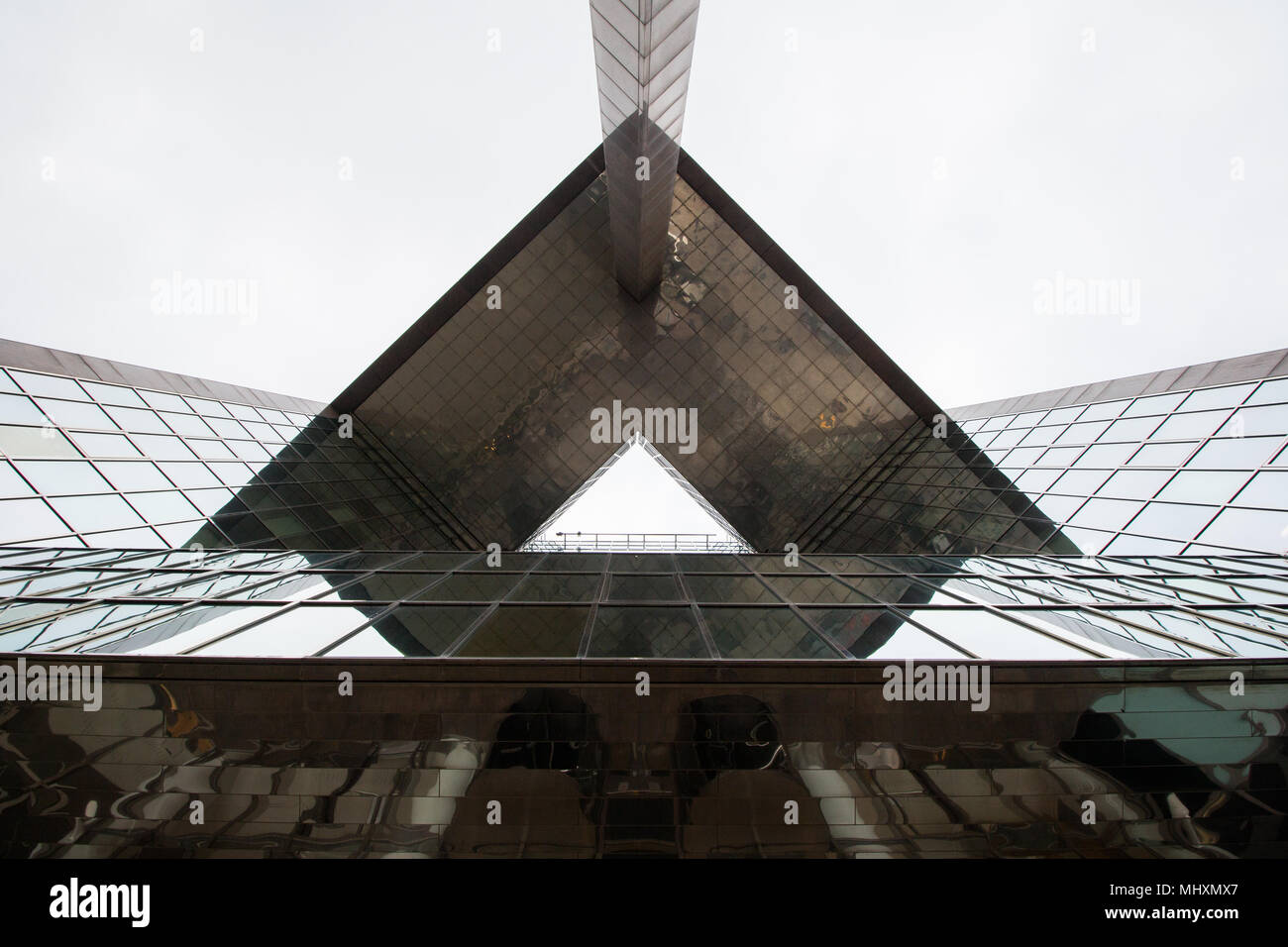 abstract views of London City from below Stock Photo - Alamy