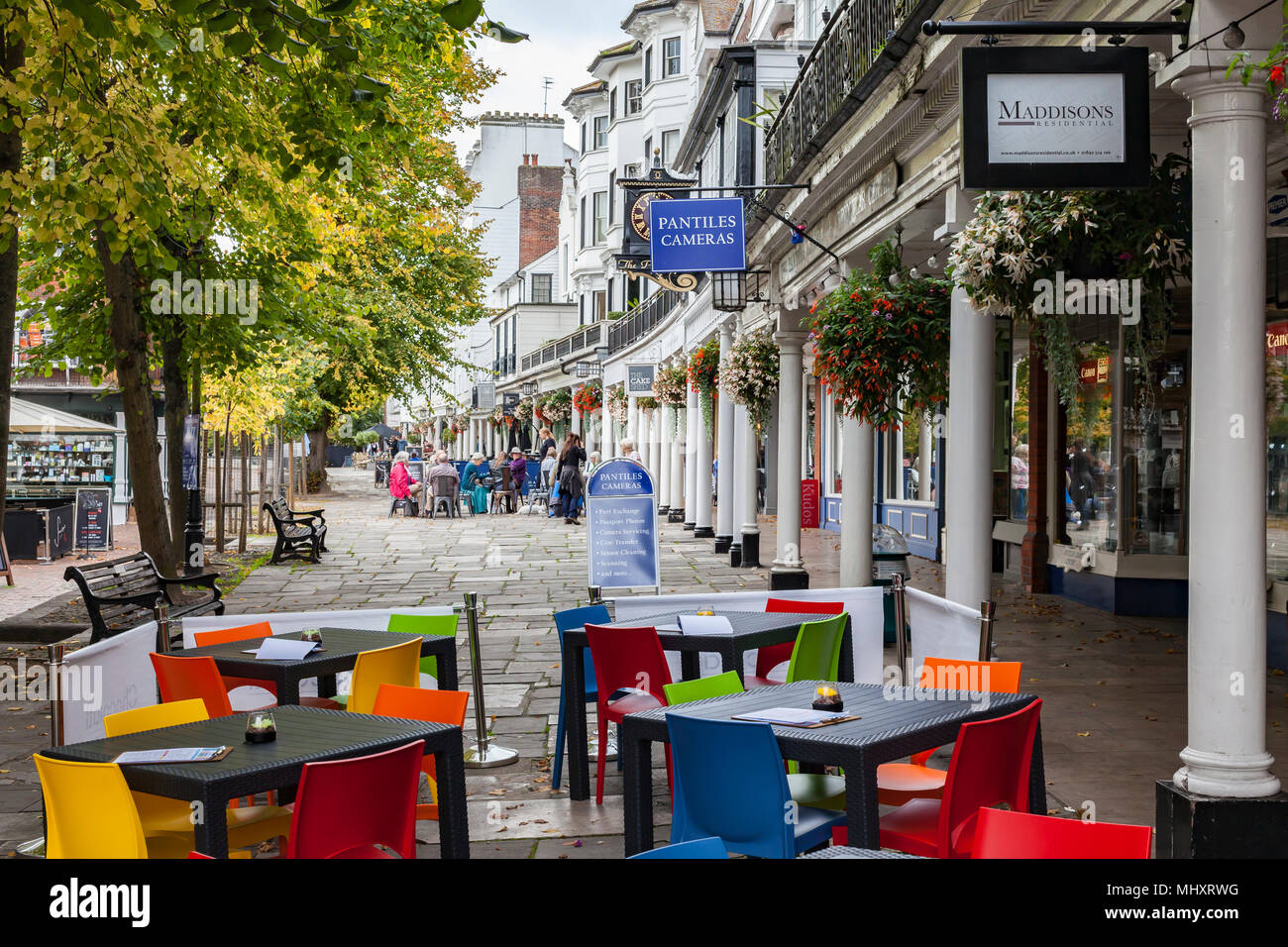 The Pantiles in Royal Tunbridge Wells was a major holiday destination ...