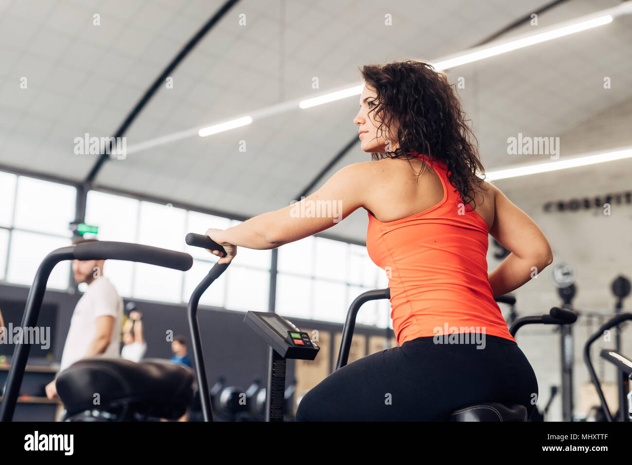 Rear view woman try on hi-res stock photography and images - Alamy